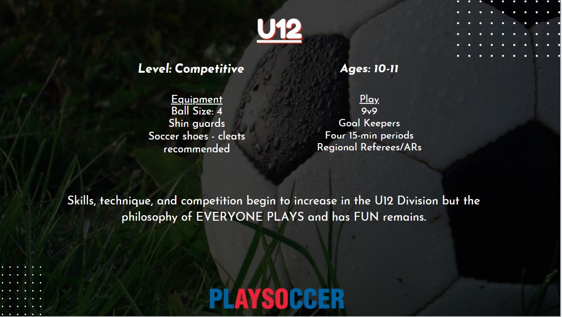 U12 Division Information
